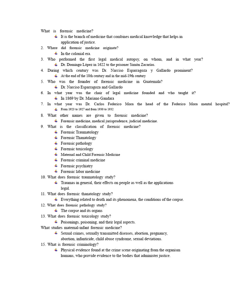 Overview of Forensic Medicine Concepts | PDF | Death | Forensic Science