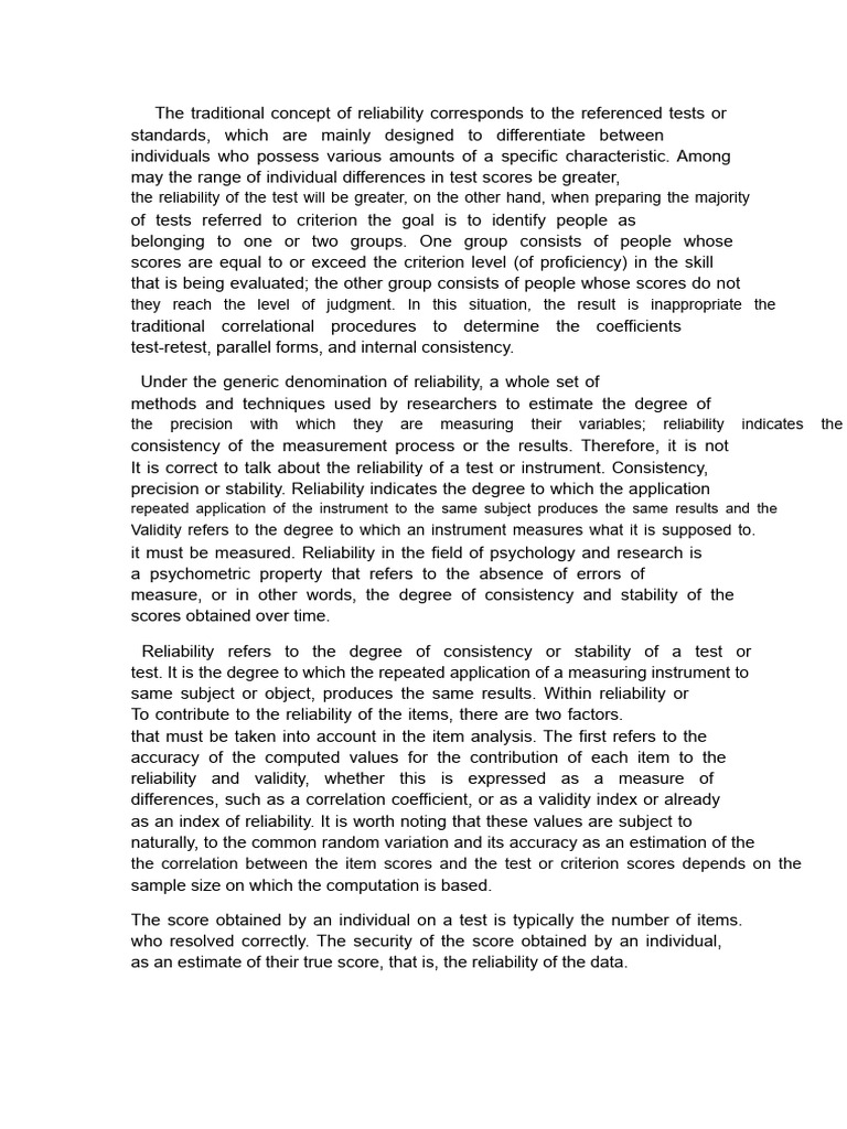 Validity and Reliability | PDF | Validity (Statistics) | Psychometrics