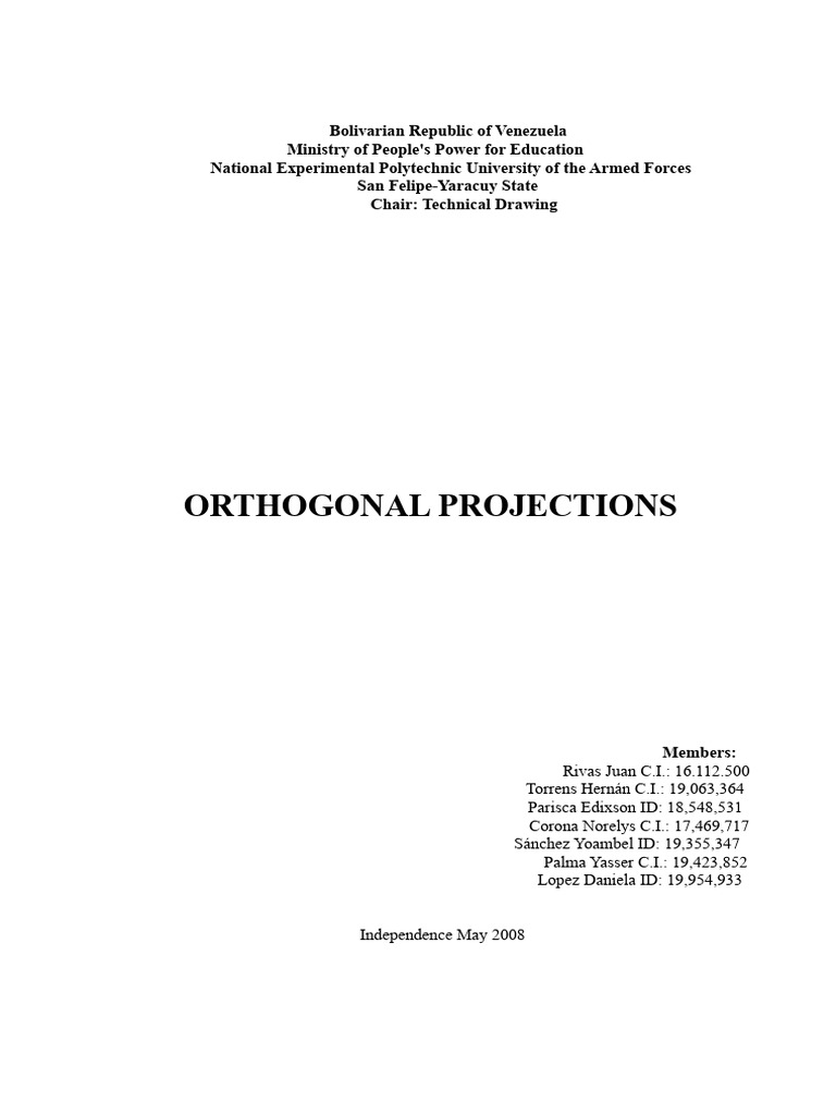 Understanding Orthogonal Projections | PDF | Line (Geometry ...