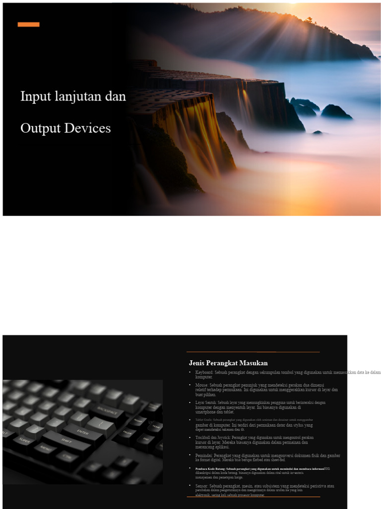 Presentasi Power Point Perangkat Input Dan Output Lanjutan | PDF