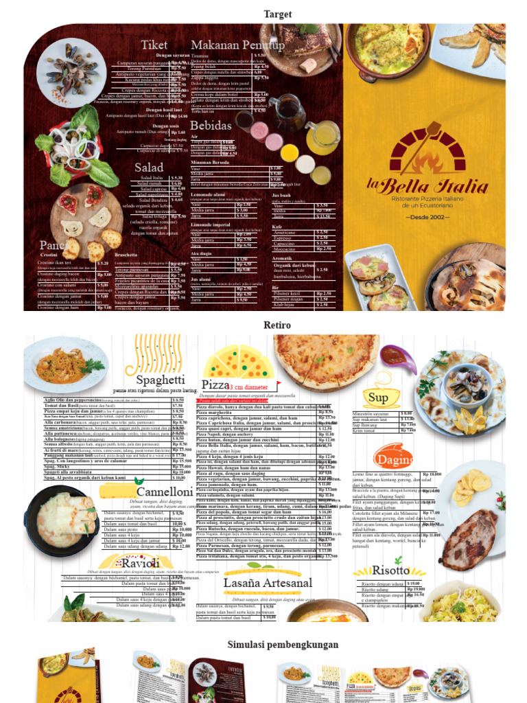 Menu Makanan Italia Beragam Pilihan | PDF
