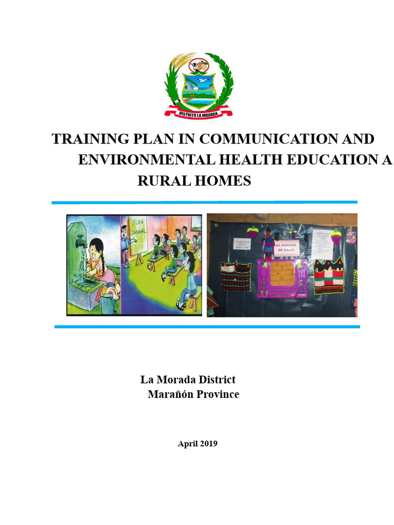 Rural Health Education Training Plan | PDF | Drinking Water | Sanitation