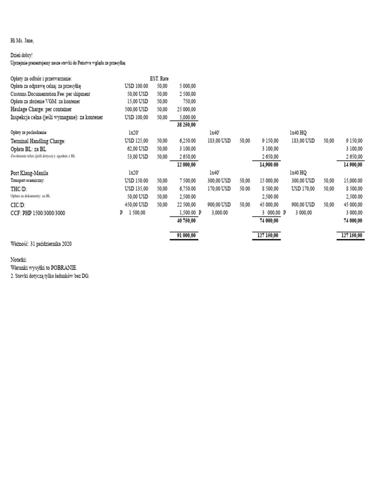 Evergreen Logistics | PDF
