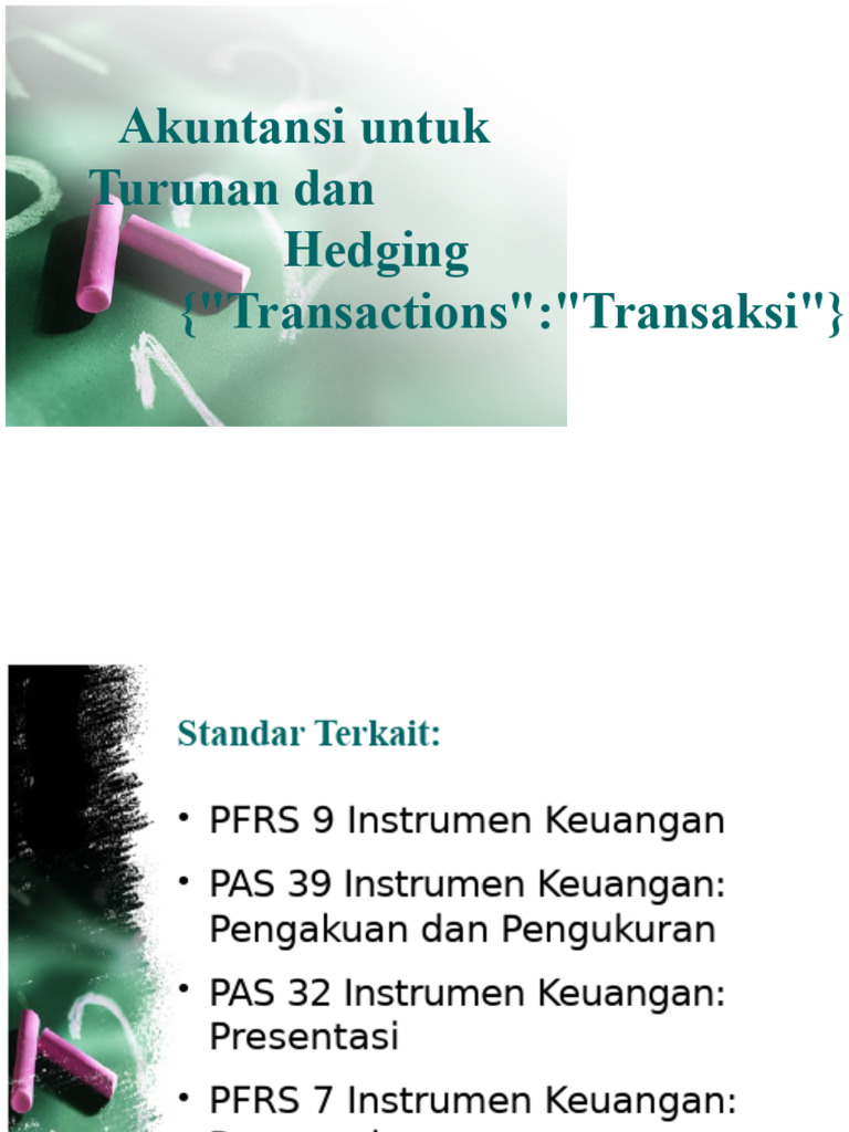 Akuntansi Derivatif dan Hedging Risiko | PDF