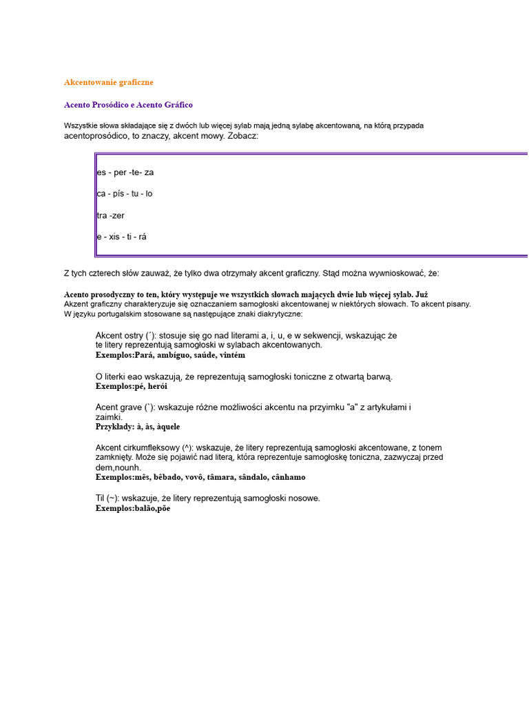 04-Akcentacja Graficzna - Akcent Prozodyczny I Akcent Graficzny | PDF