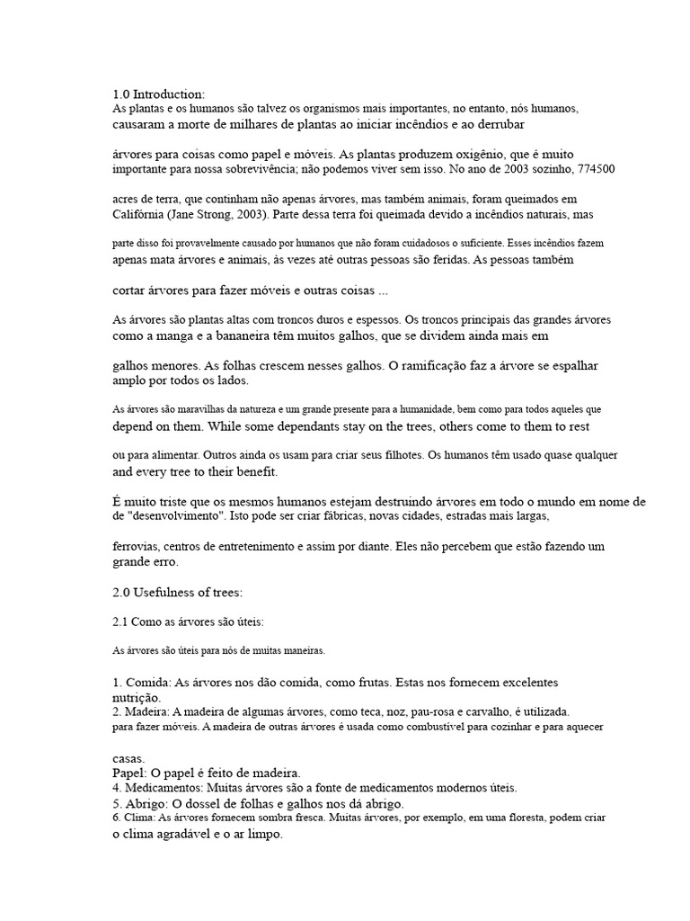Projeto Cresça Mais Árvores Completo | PDF | Efeito estufa | Terra