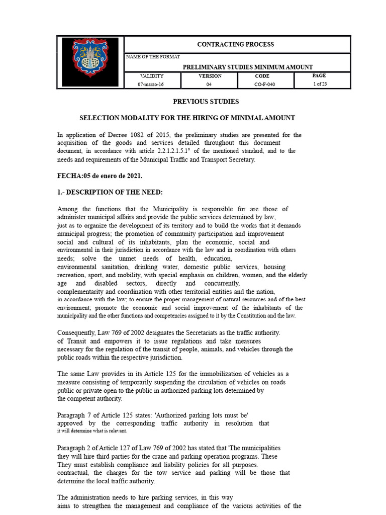 Preliminary Studies - Parking Lot | PDF | Parking | Risk