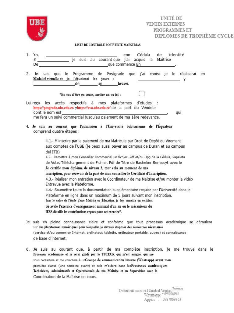 Liste de Vérification Des Maîtrises Word 2024 | PDF