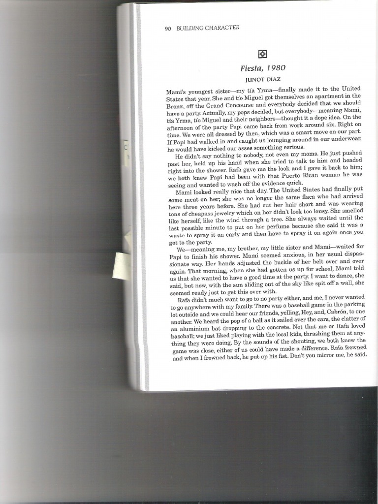 Junot Diaz Fiesta 1980 | PDF