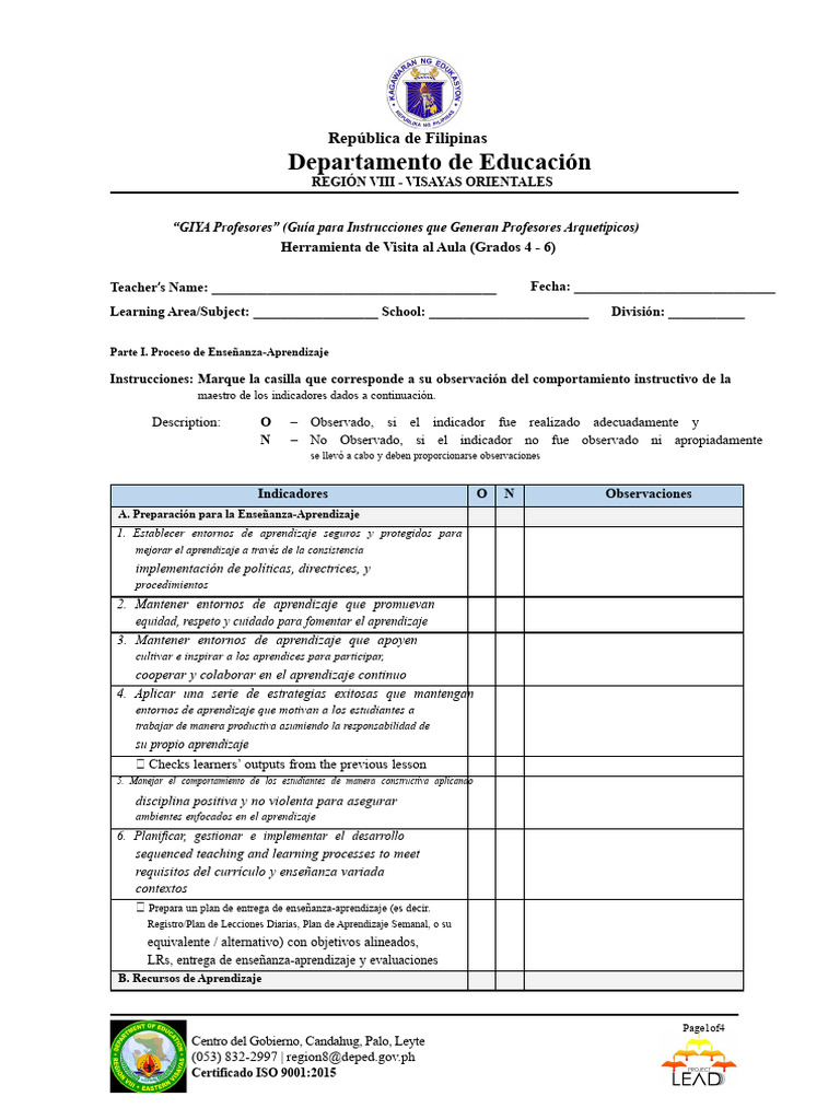 GIYA-Maestros-G4-610248 | PDF | Aprendizaje | Enseñando