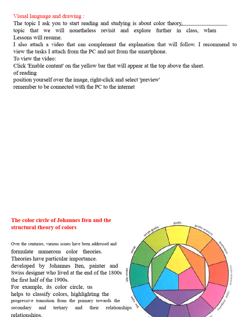 lesson - color theory | PDF | Color | Yellow