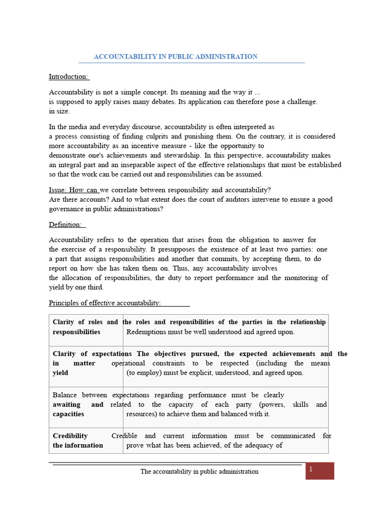 Report, accountability No. 2 | PDF | Governance | Audit