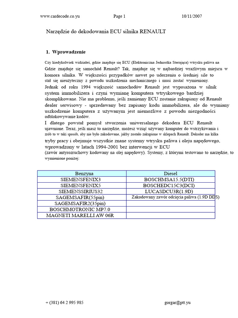 Ecu Decode PDF | PDF