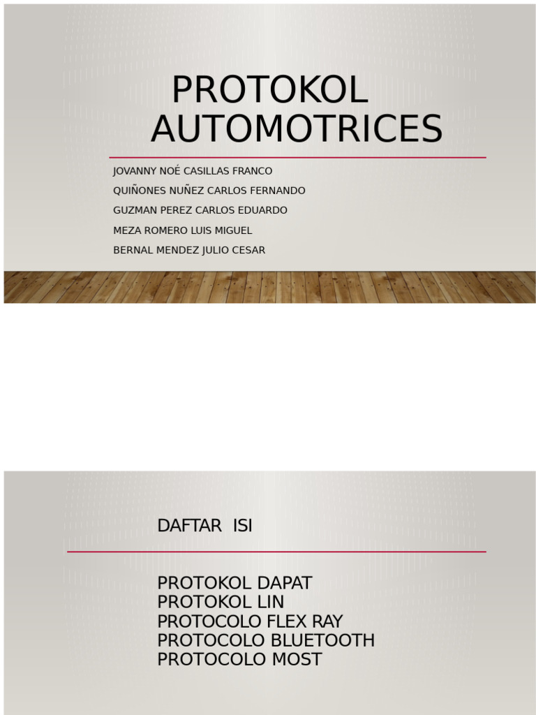 Protokol Komunikasi Otomotif | PDF
