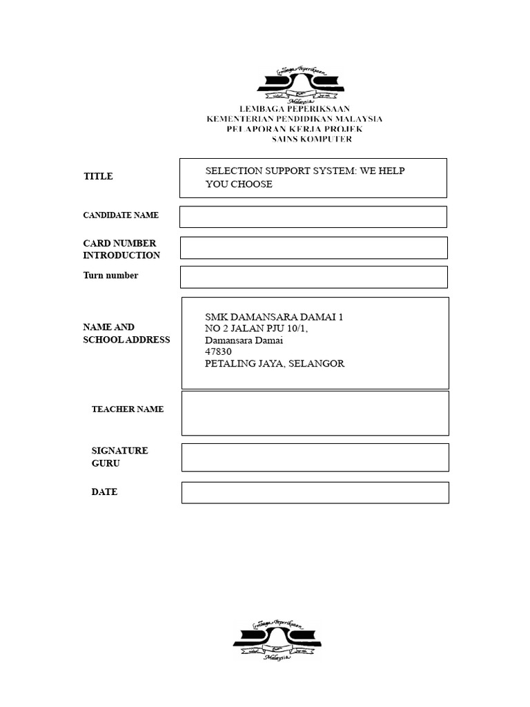 Report On Computer Science Course Work Form 5 | PDF | Sales | Prices