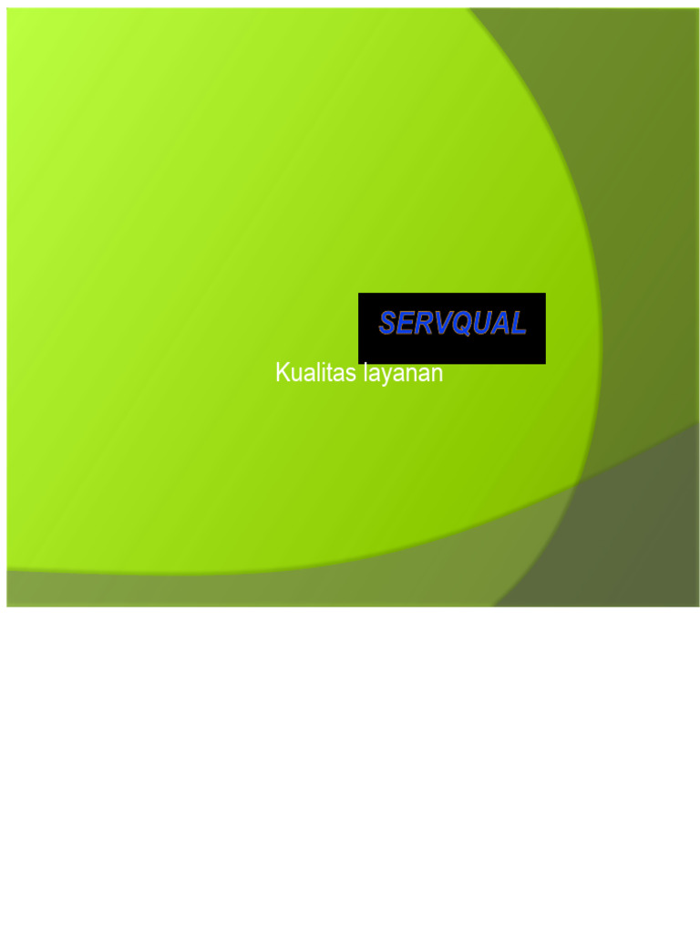 SERVQUAL | PDF