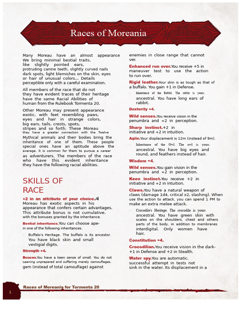 Moreau T20 | PDF | Rabbit | Owl