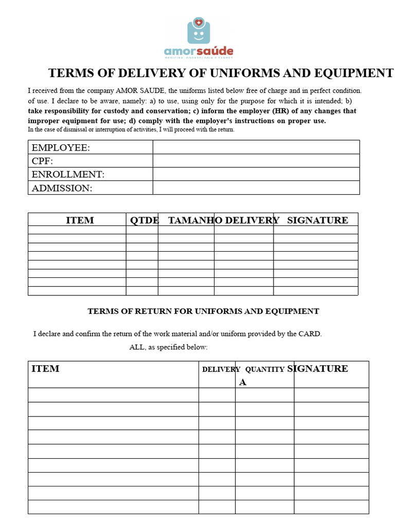Uniform Delivery Term | PDF