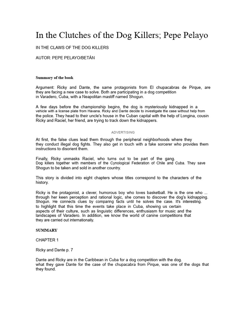 In The Clutches of The Dog Killers | PDF | Dogs