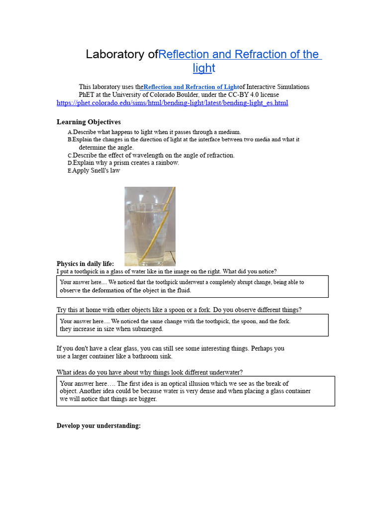 Understanding Light: Reflection & Refraction | PDF | Refraction | Light
