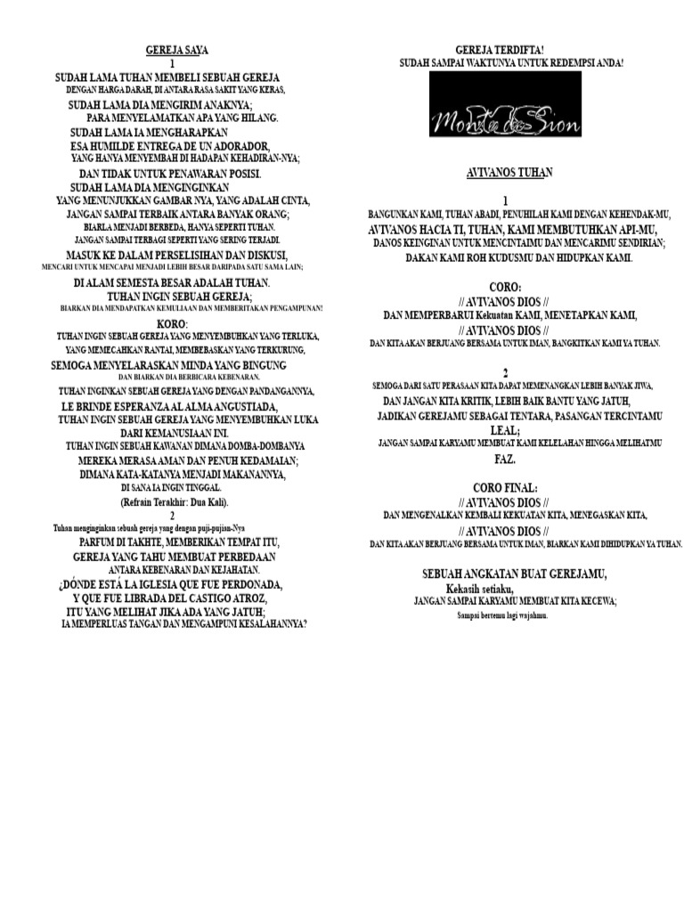 LAGU MEMBANGKITKAN KITA | PDF