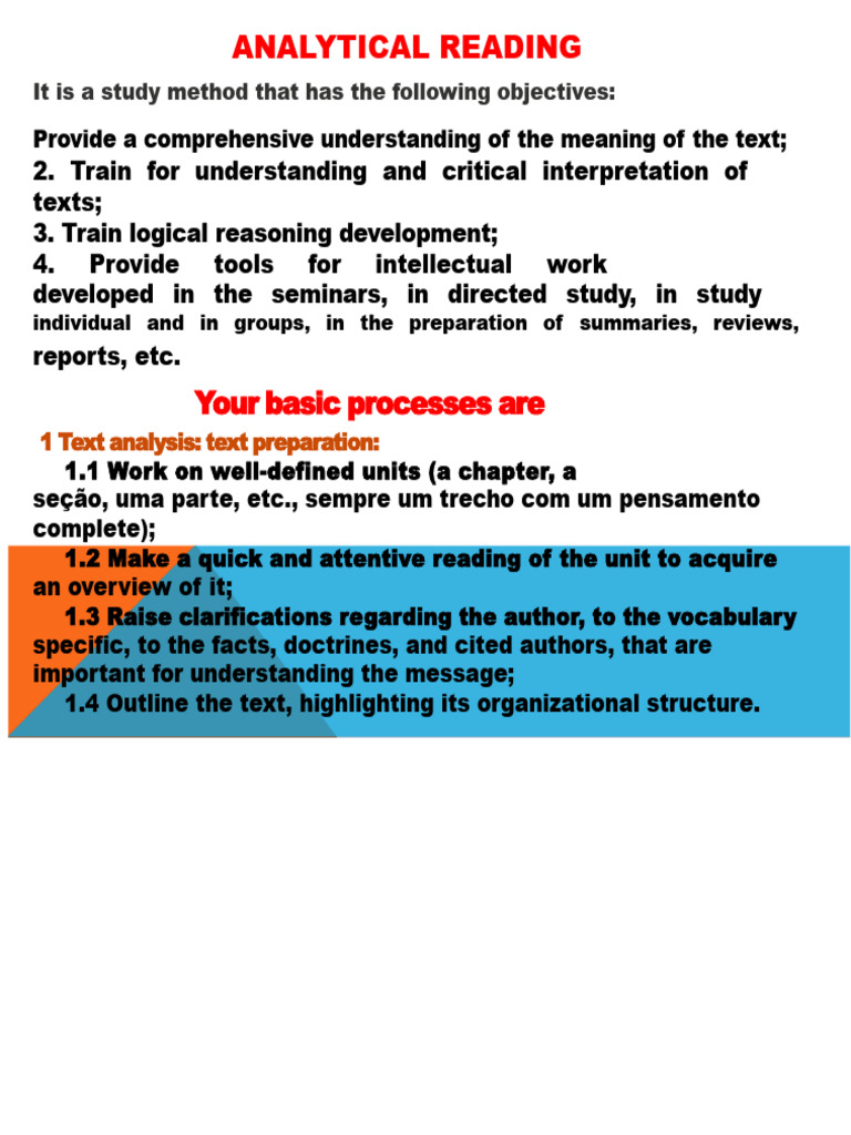 Analytical Reading | PDF | Argument | Reason