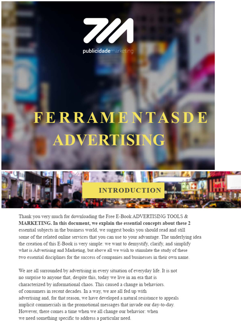 e Book Tools Advertising and Marketing | PDF | Marketing | Advertising