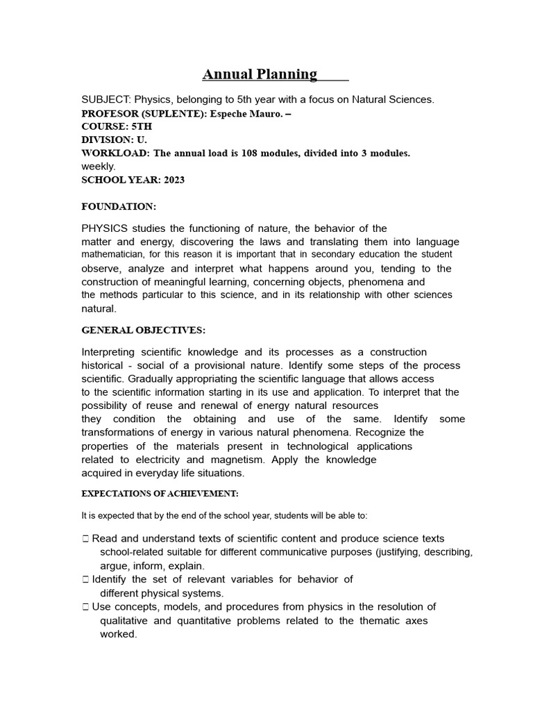 PHYSICAL PLANNING 5th NATURALS | PDF | Science | Knowledge