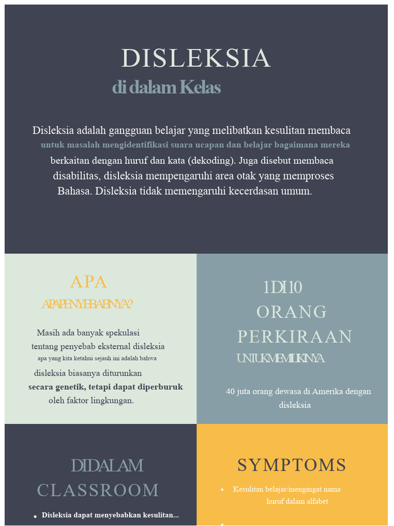 Infografis Disleksia | PDF