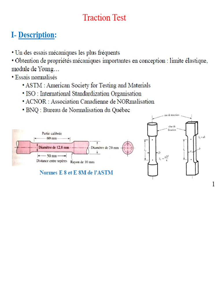 Traction Test | PDF | Deformation (Engineering) | Elasticity (Physics)