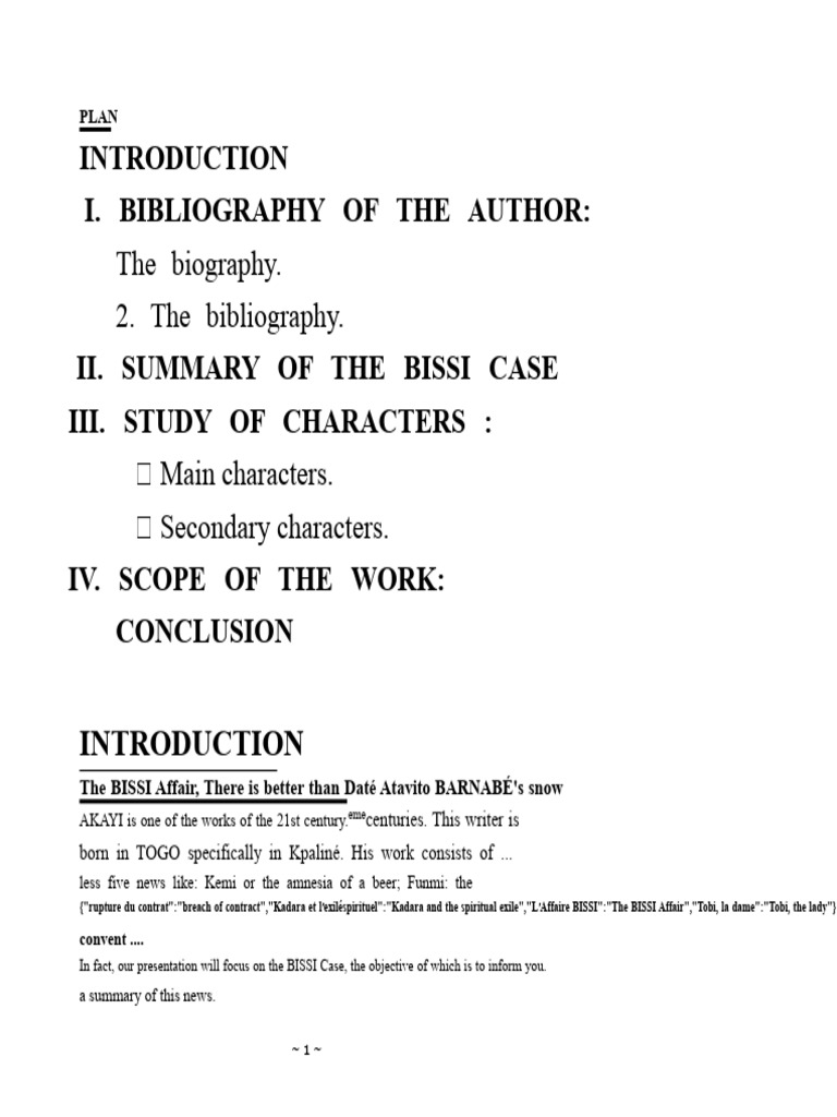 Analysis of The BISSI Affair | PDF