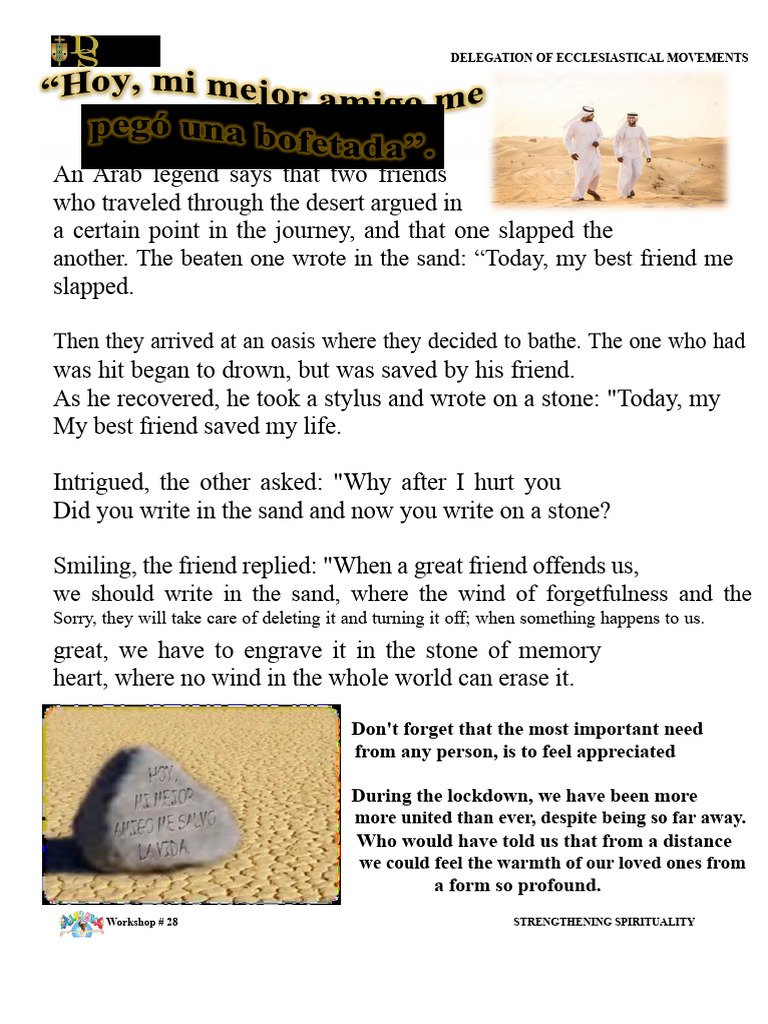 Arab Legend About Friendship (Workshop) PDF | PDF | Love | Friendship