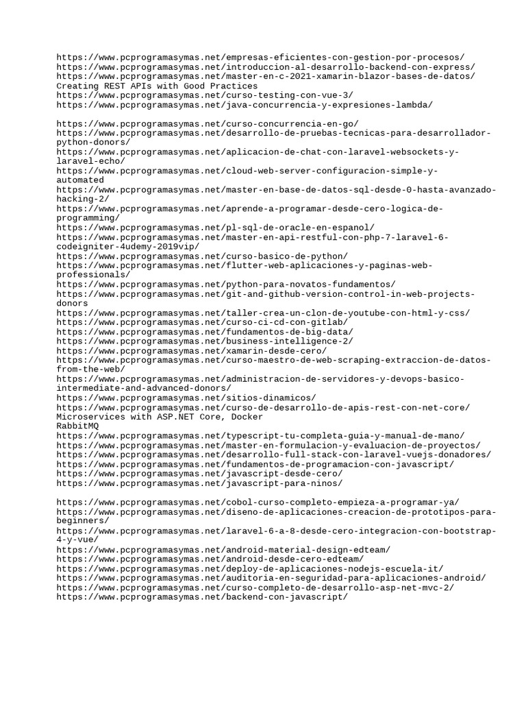 mega free courses | PDF | Informática | Tecnologías de la información