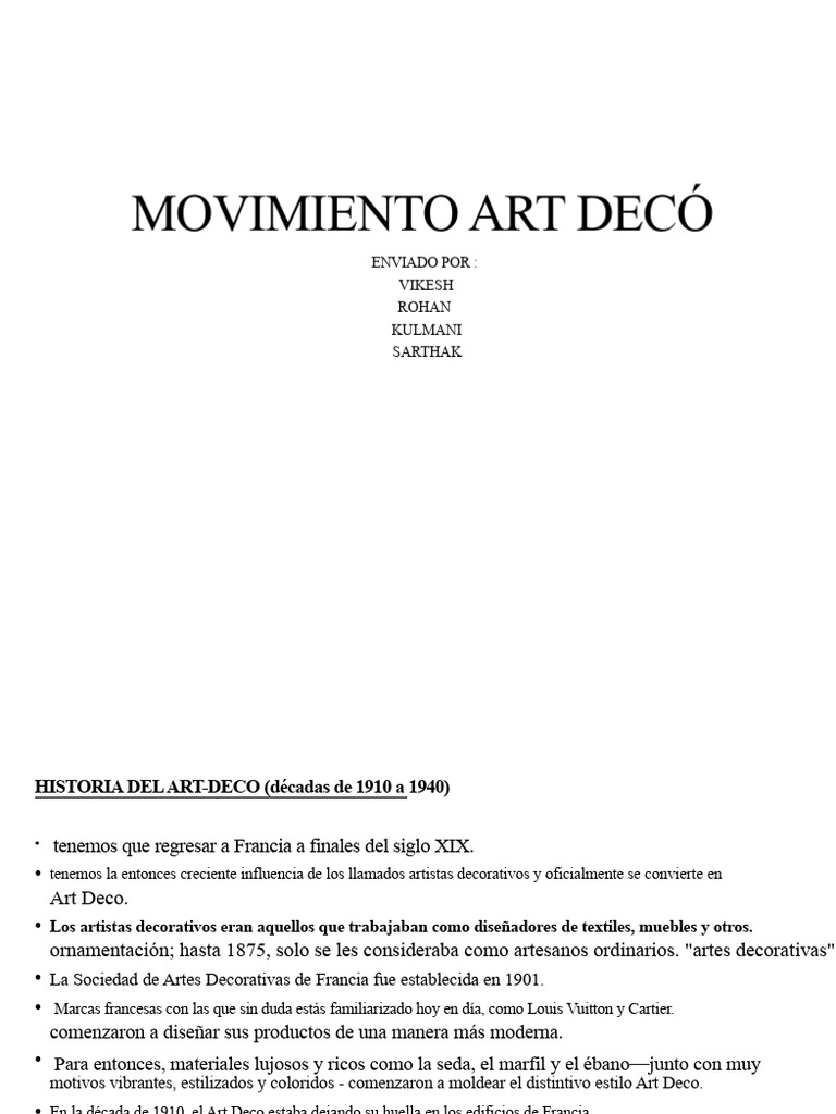 art déco | PDF | Arte deco | Diseño arquitectonico