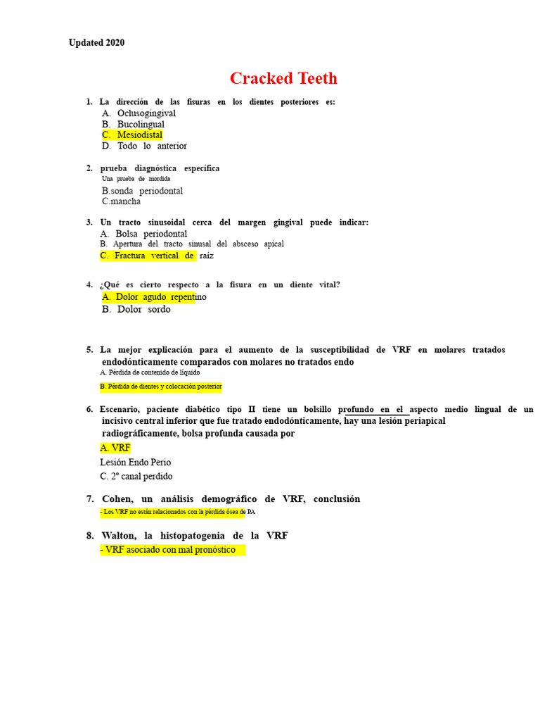 2020 Preguntas de Opción Múltiple para Resolver | PDF