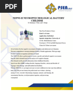 NEPSY-II: Child Neuropsychological Assessment | PDF | Validity ...