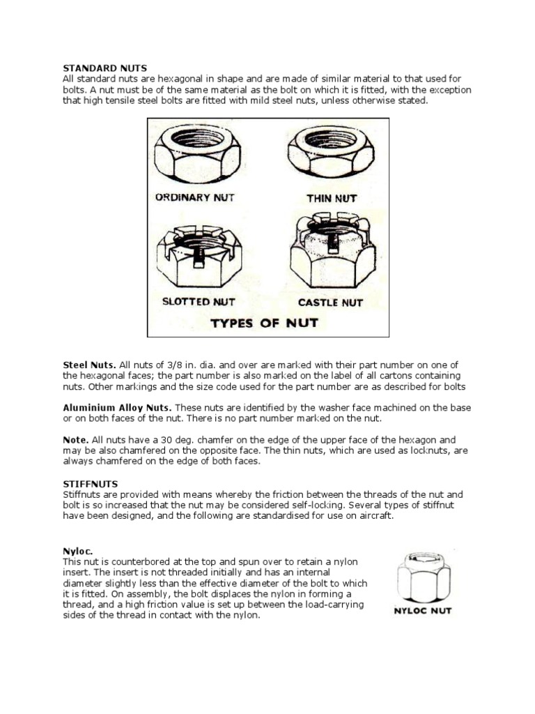Nuts | Nut (Hardware) | Screw | Free 30-day Trial | Scribd