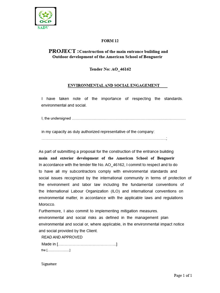 F12 HSE Engagement | PDF
