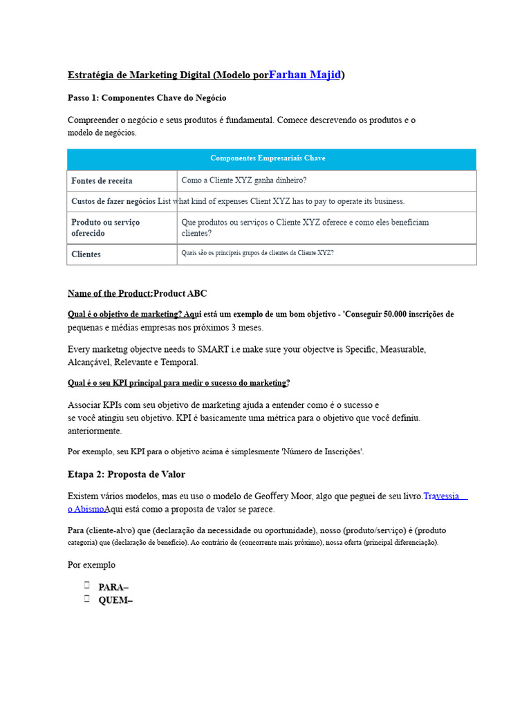 modelo-de-estratégia-de-marketing-digital | PDF | Marketing | Economias