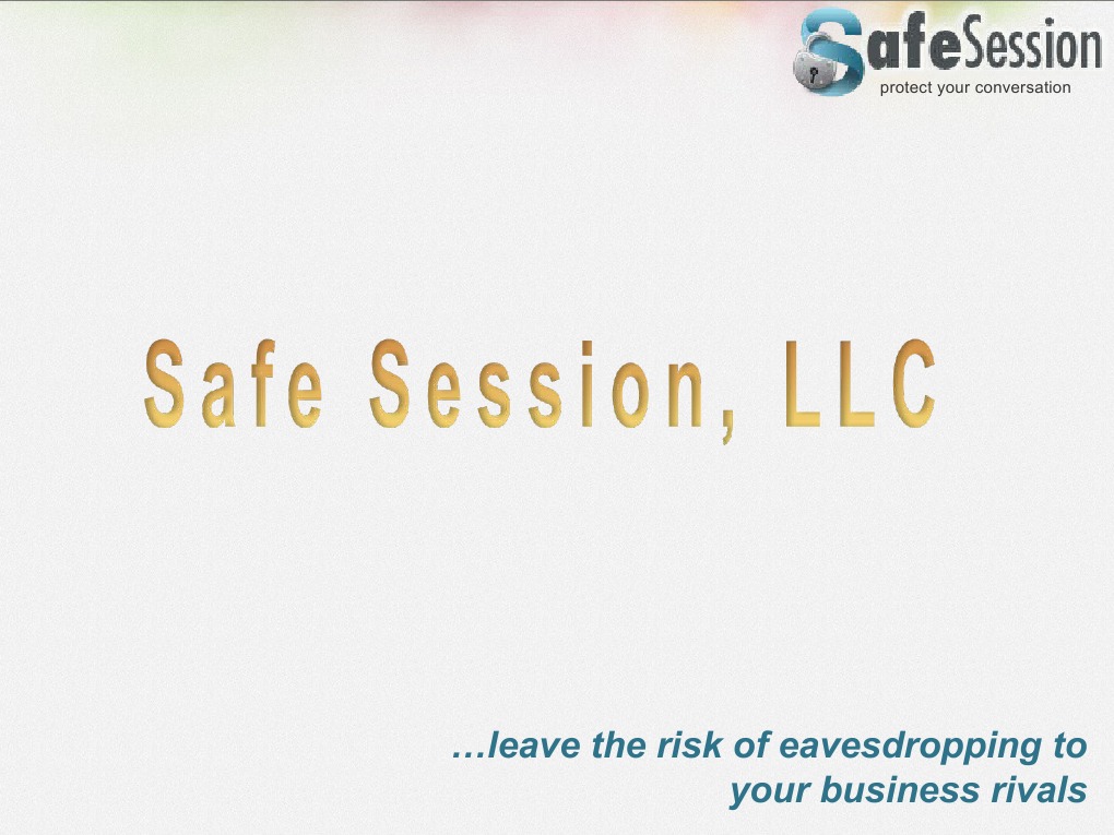 Safe Session Presentation | PDF | Key (Cryptography) | Voice Over Ip