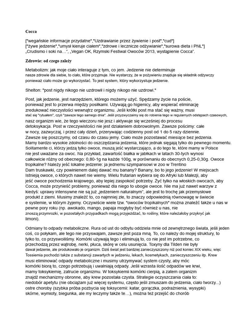 Konferencje DR Giuseppe Cocca | PDF