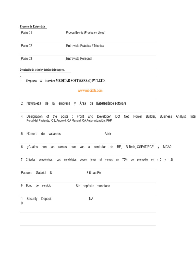 Documentos de Meditab Software | PDF