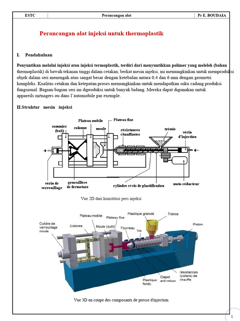 Konsepsi-Cetakan-Injeksi-Plastik p1-41 PR F | PDF