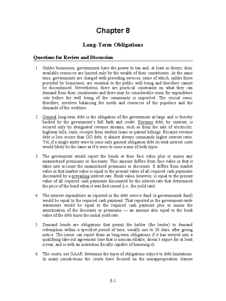 153 Chapter 8 Solutions Manual | PDF | Bonds (Finance) | Debt