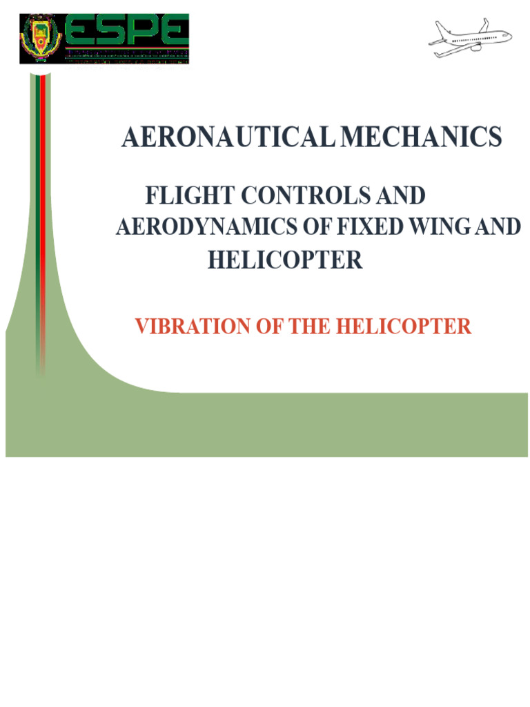 7 Vibration of The Helicopter | PDF | Helicopter | Helicopter Rotor