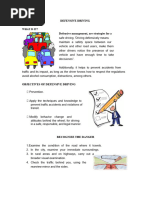 Smith System: 5 Keys to Defensive Driving | PDF | Traffic | Driving
