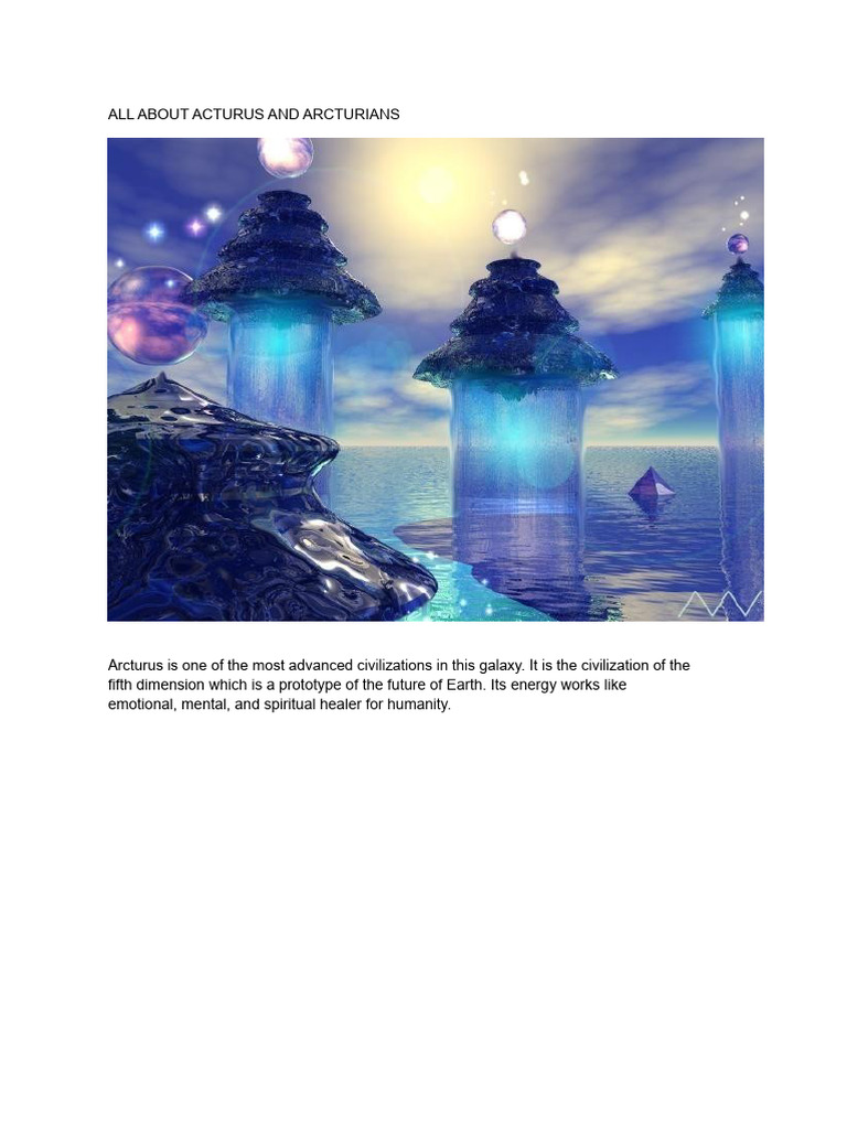 All About Acturus and Arcturians | PDF | Universe | Light