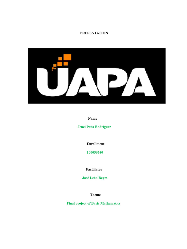 Final Project of Basic Mathematics | PDF | Algebra | Numbers