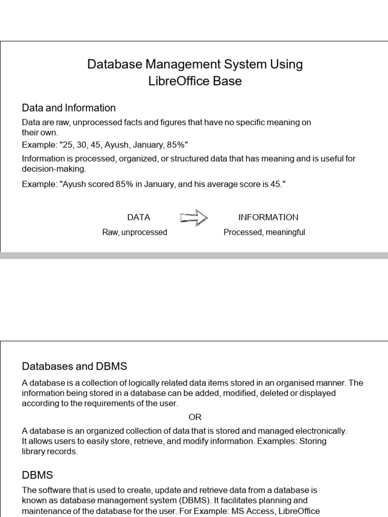 DBMS | PDF | Databases | Relational Database