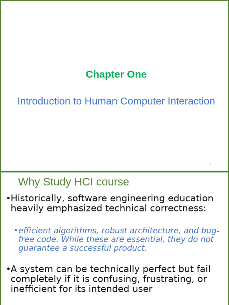 Chapter One | PDF | Human–Computer Interaction | User Experience